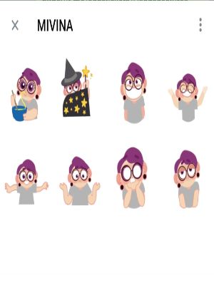 Mivina Telegram Animated Sticker pack