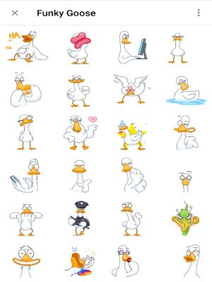 Funky Goose Telegram Animated Sticker pack