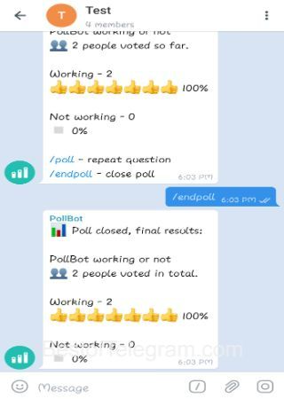 PollBot Telegram Bot