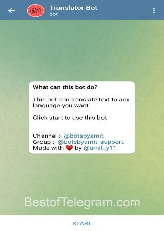 Translator Bot Telegram Bot